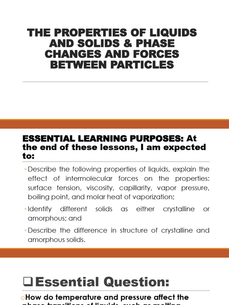 Week-2-THE-PROPERTIES-OF-LIQUIDS-AND-SOLIDS-WEEK-2 | PDF