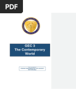 The Contemporary World Module 1 | PDF | Globalization | Economies