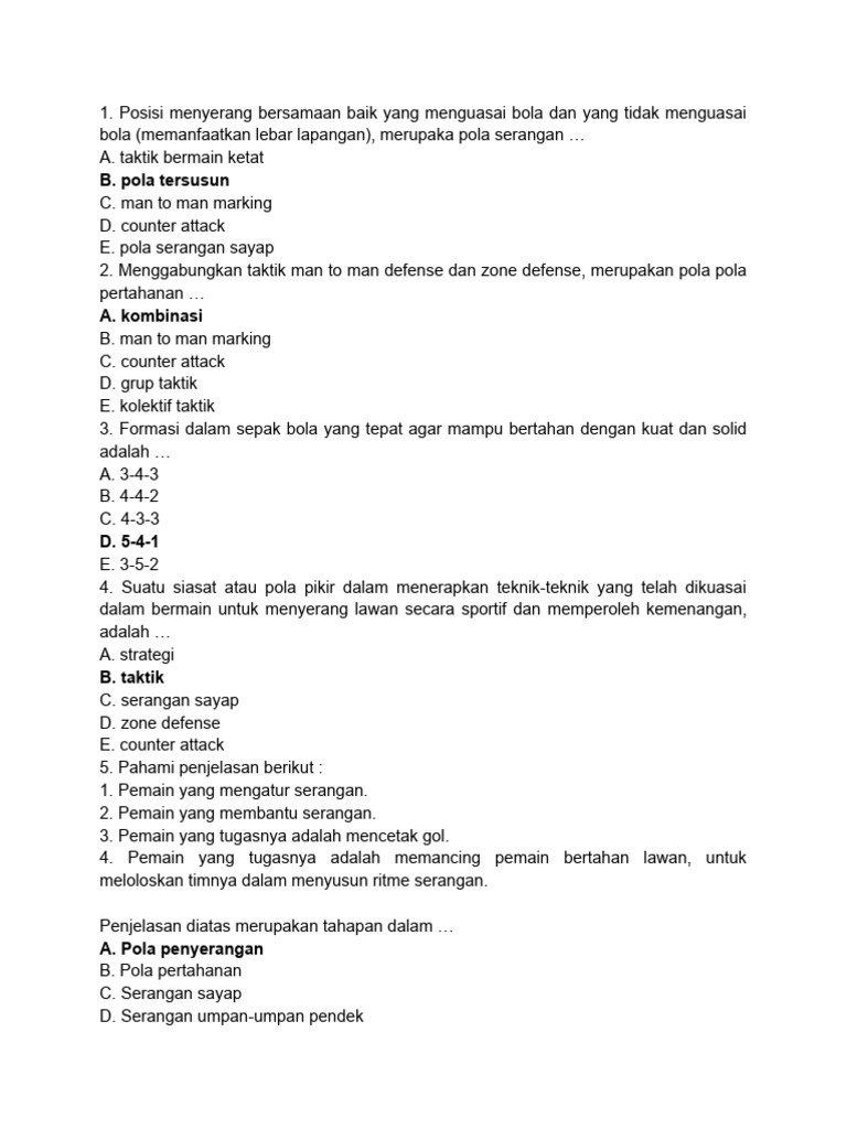 Latihan PJK Bab 1 Dan 2 | PDF