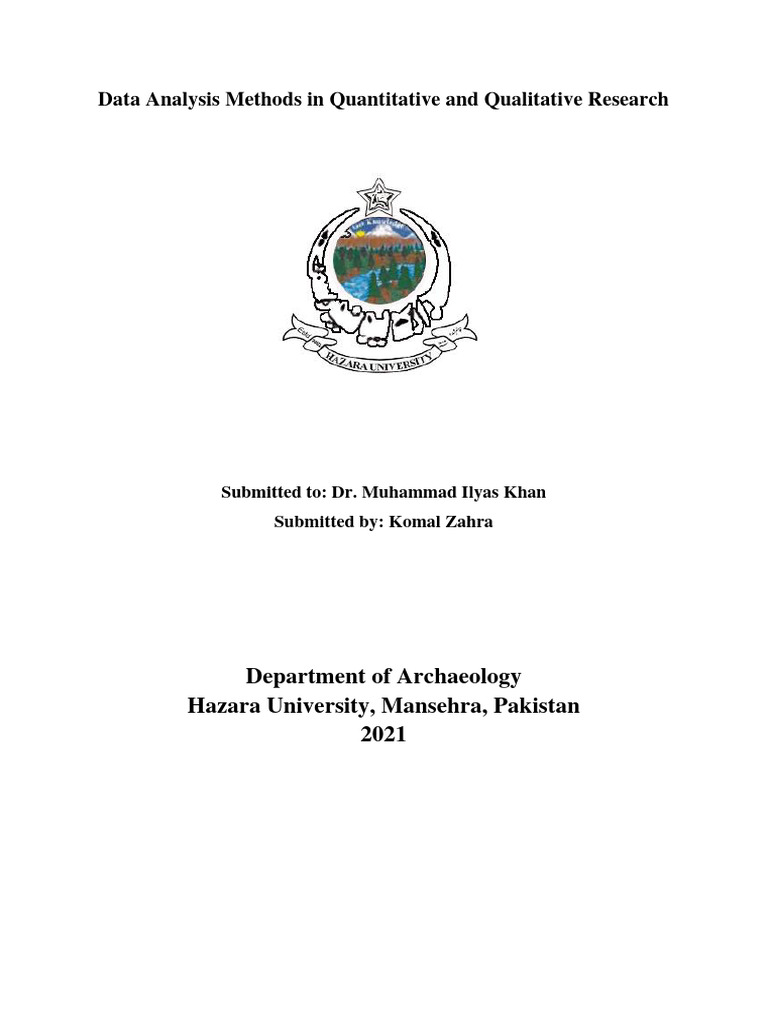 Data Analysis Methods in Quantitative and Qualitative Research | PDF Data Analysis Methods in Quantitative and Qualitative Research | PDF