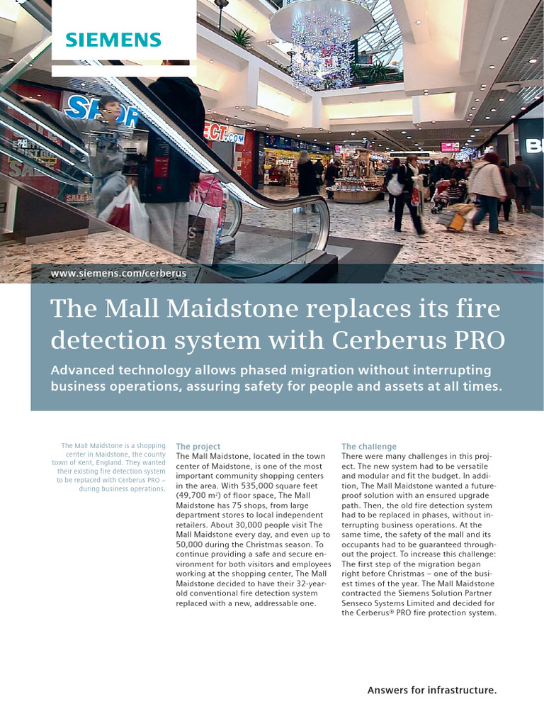 The Mall Maidstone Replaces Its Fire Detection System With Cerberus PRO ...