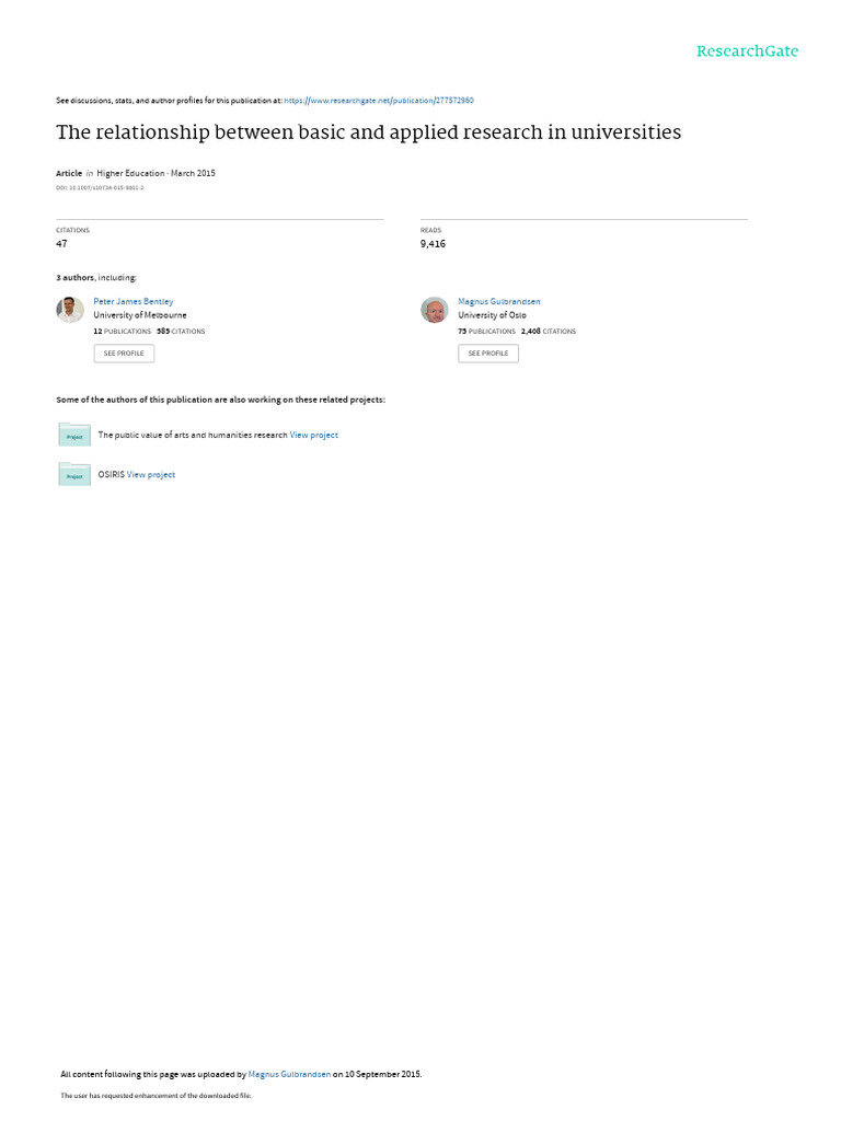 The Relationship Between Basic and Applied Researc | PDF | Social ... The Relationship Between Basic and Applied Researc | PDF | Social ...