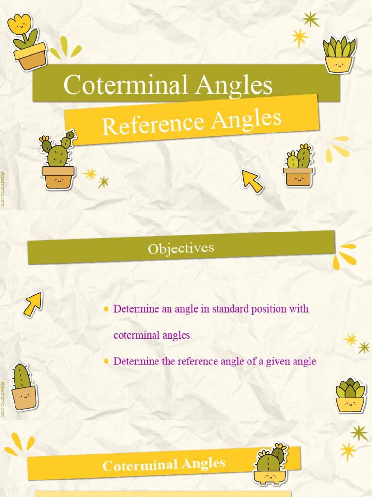 Coterminal Angles | PDF | Angle | Trigonometry