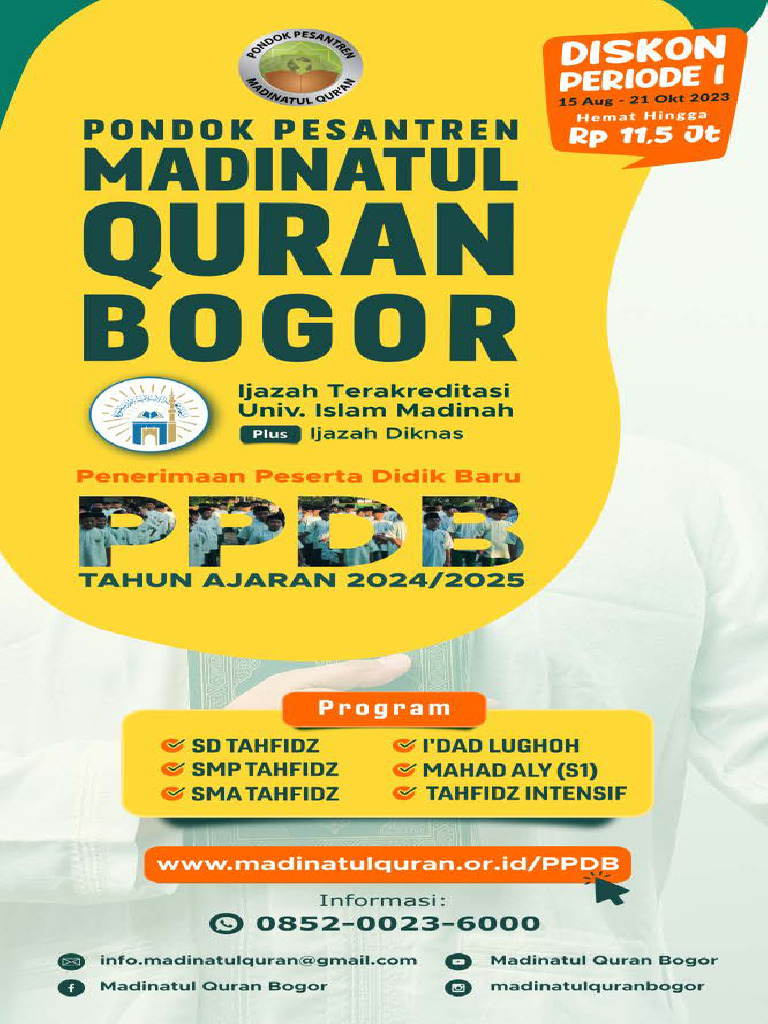 Brosur Ppdb Madinatul Quran 2024 2025 Pdf