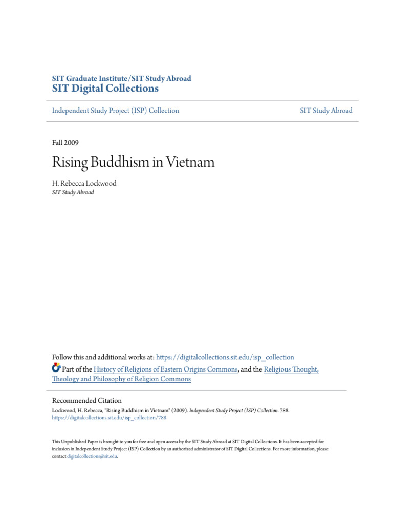 Rising Buddhism in Vietnam | PDF