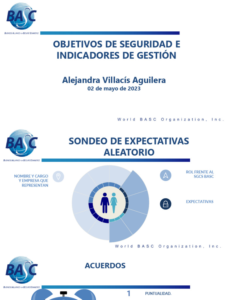 Objetivos e Indicadores Del SGCS BASC | PDF | La seguridad informática ...