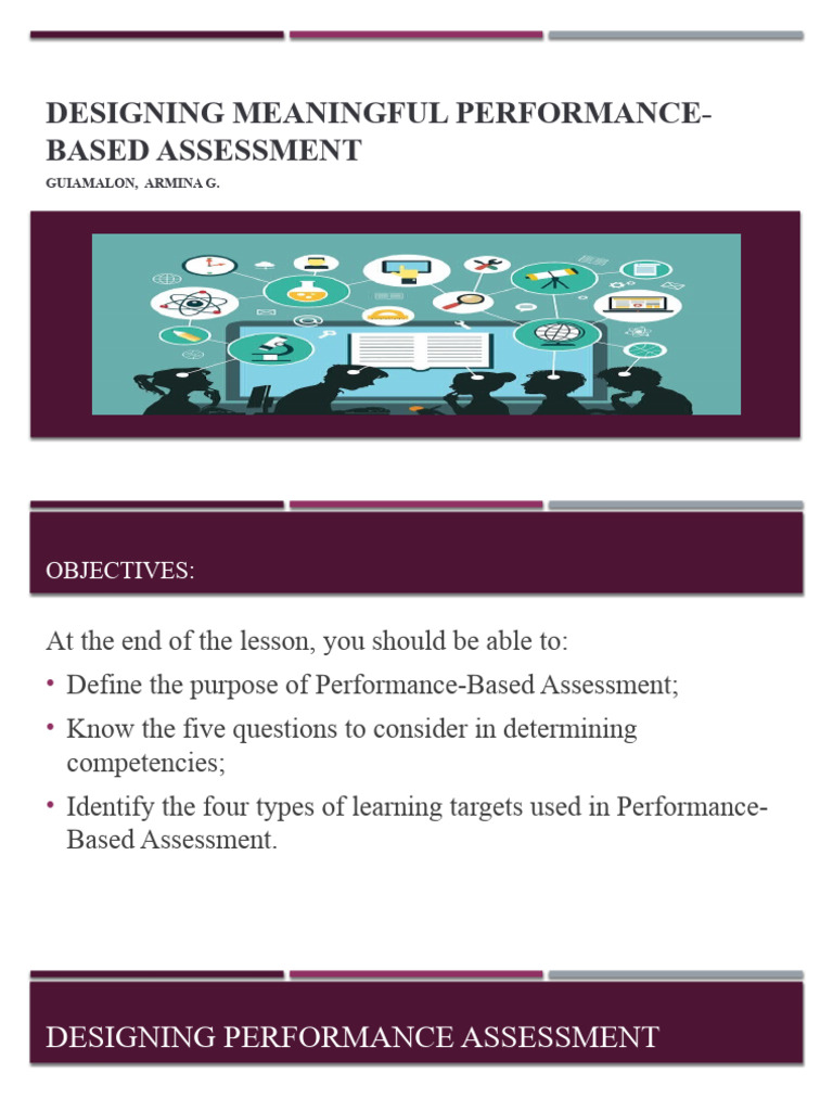 Designing Performance-Based Assessment Report | PDF