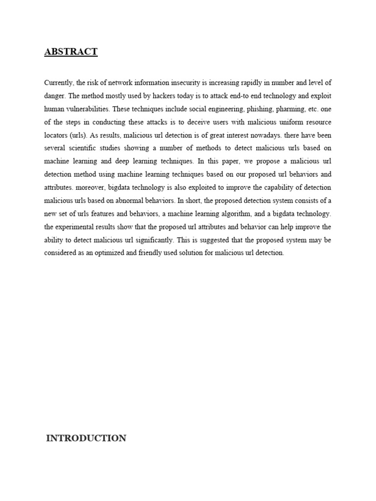 Malicious Url Detection Based On Machine Learning Pdf Software Testing Malware
