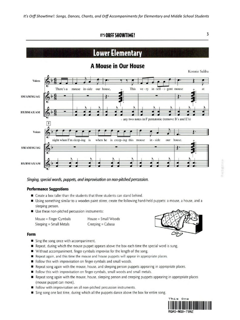 Orff Showtime: Music Activities for Schools | PDF | Language Arts ...