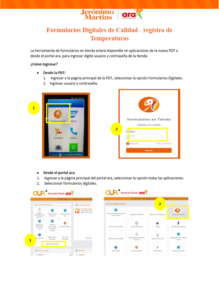 Instructivo Formularios Digitales de Calidad | PDF