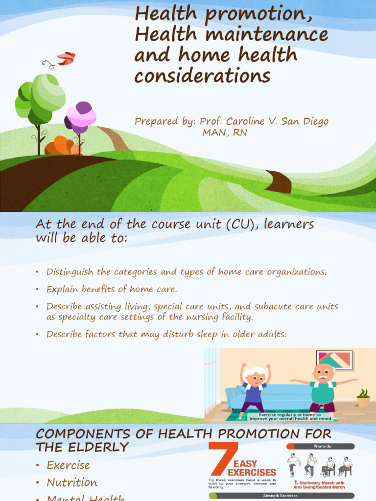 Home Health Care and Elderly Wellness Guide | PDF | Self-Improvement