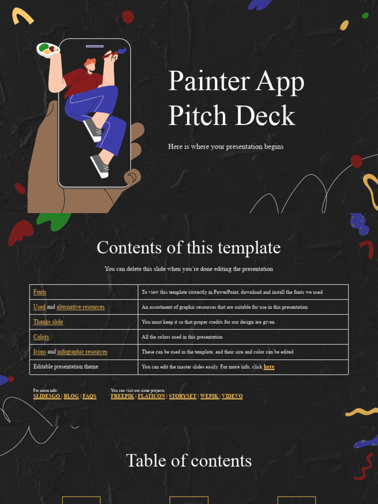 Painter App Pitch Deck | PDF