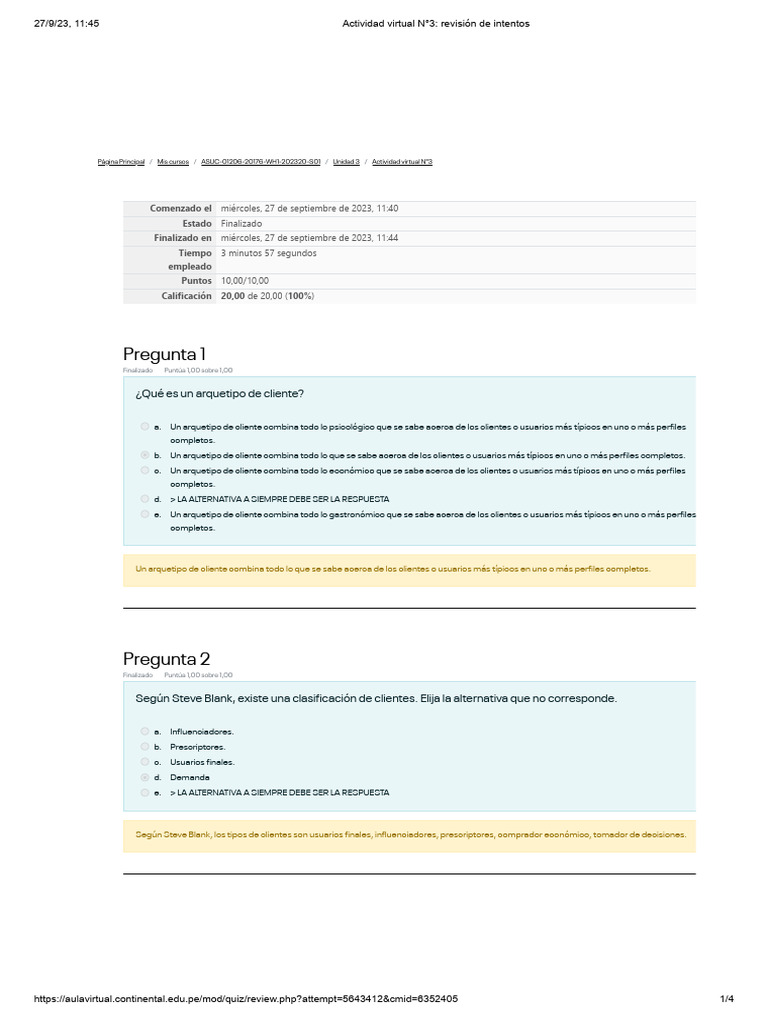 Actividad Virtual N°3 | PDF | Crecimiento personal y profesional