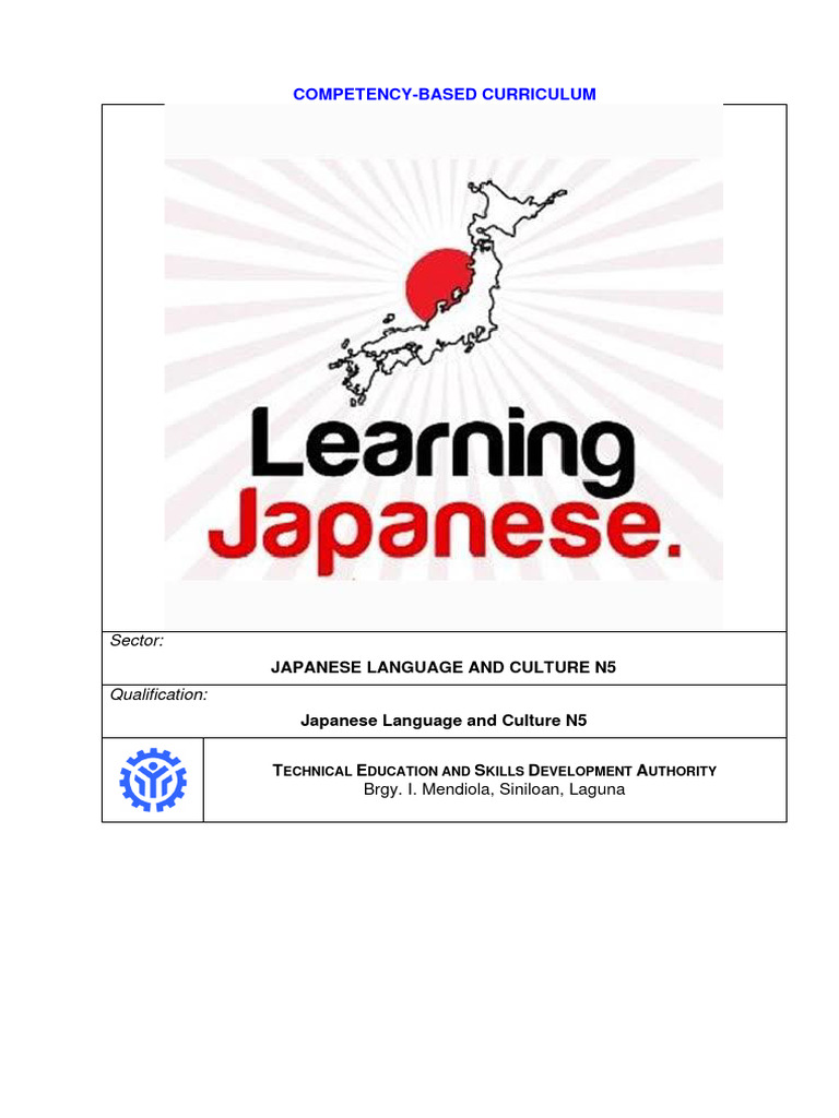 CBC Japanese Language and Culture N5 ArPas Edited | PDF | Information ...