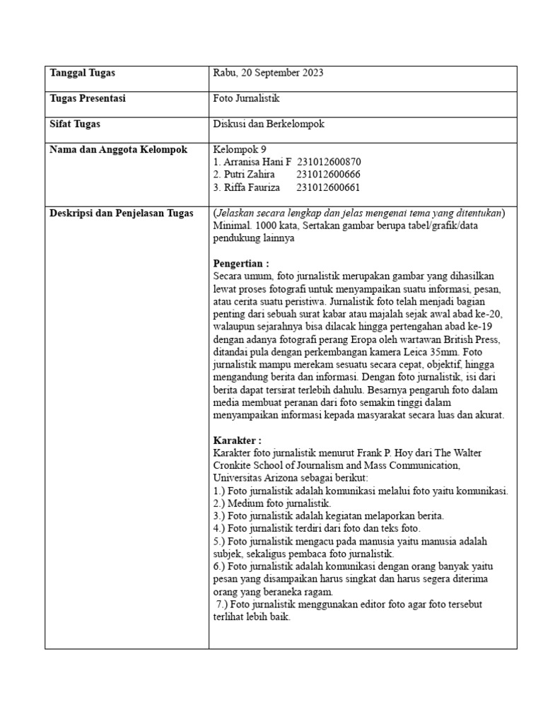 LKM Kel 9 Sejarah Dan Perkembangan Jurnalistik | PDF