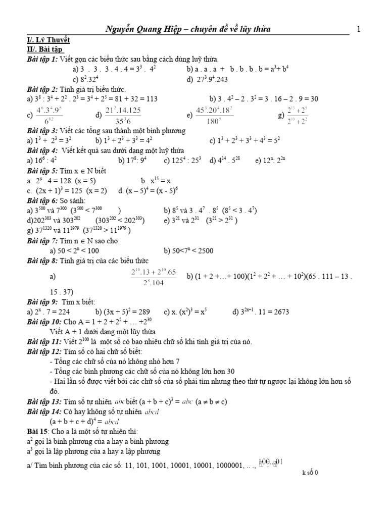 Chuyen de Day Them Ve Luy Thua | PDF