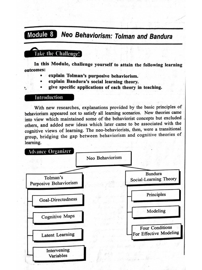 Neo Behaviorism | PDF