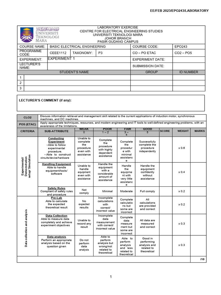 Exp 1 - Software Simulation On Transformer Testing | PDF