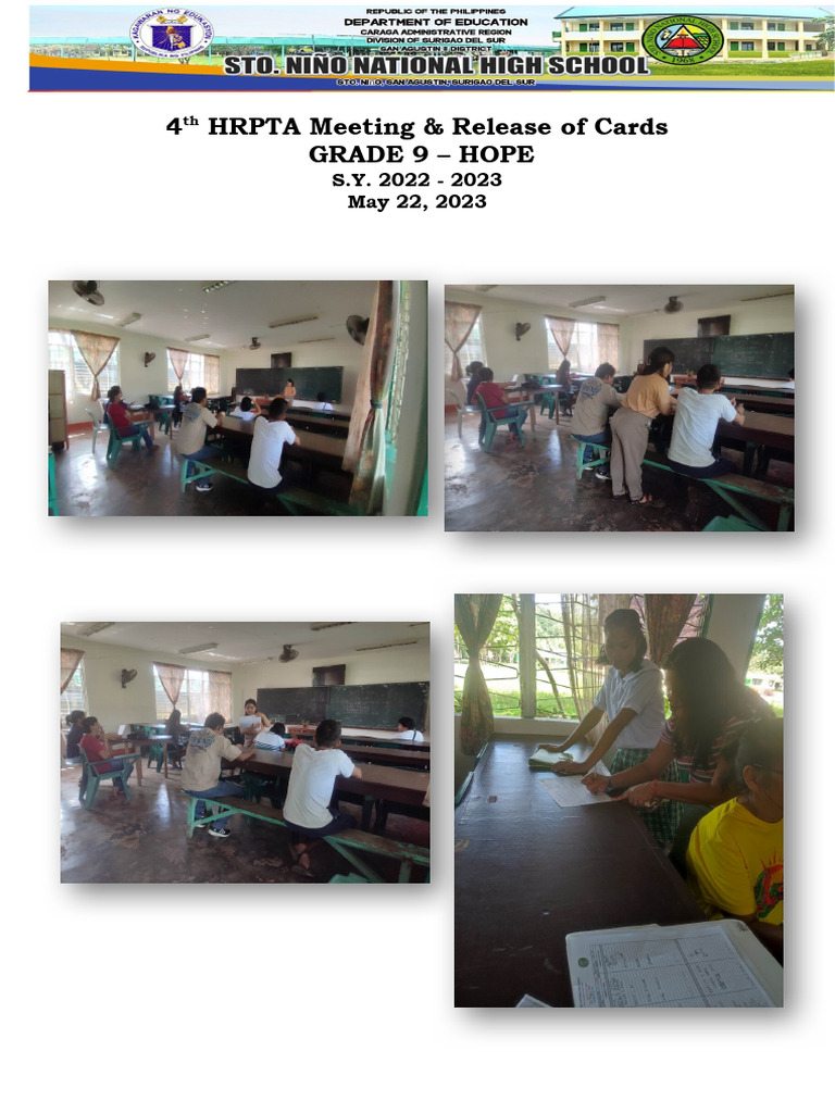 1ST Hrpta Accomplishment Report 2023-2024 | PDF | Career & Growth