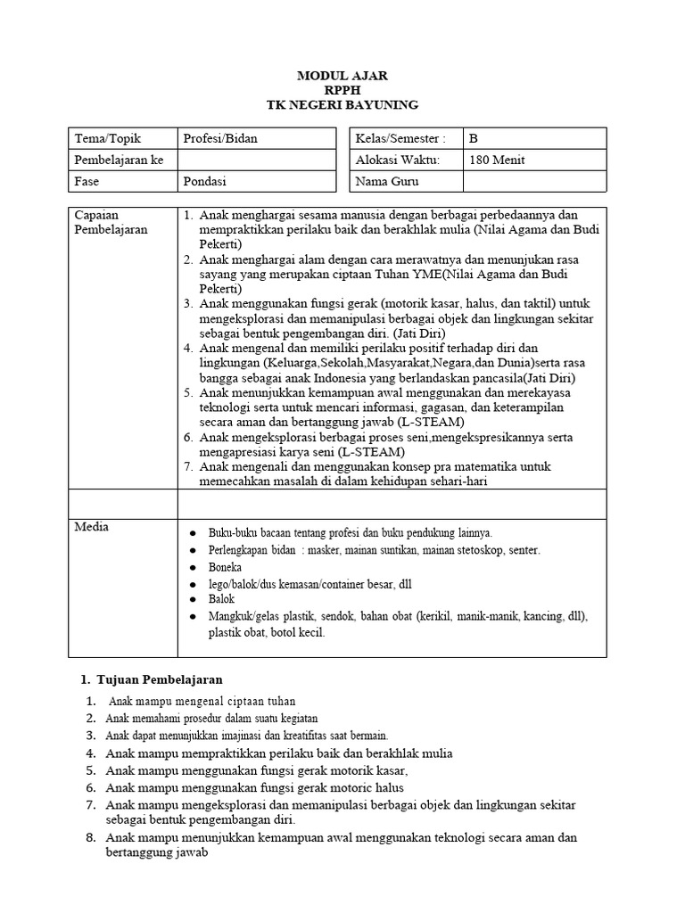Modul Ajar Tempa Profesi | PDF
