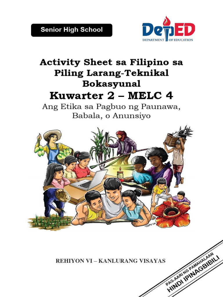 LAS SHS - Filipino Sa Piling Larang - TVL - Q2 - MELC 4 | PDF