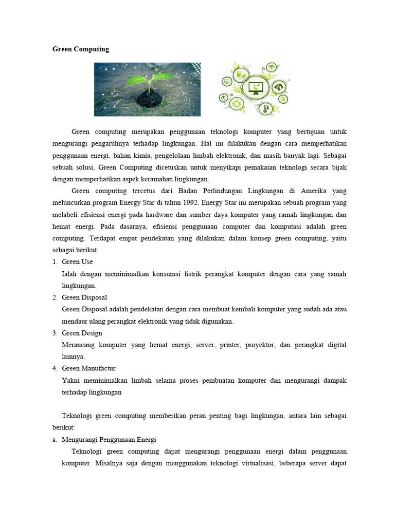 Green Computing | PDF