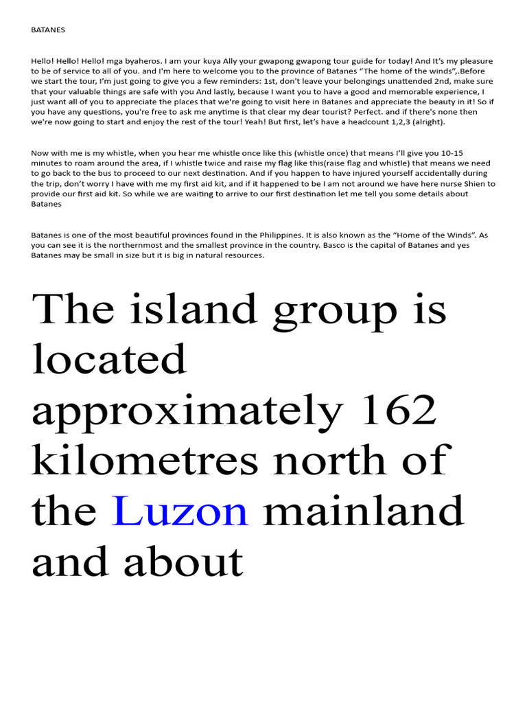 BATANES | Download Free PDF | Typhoon | Physical Geography