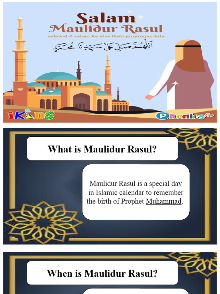 Maulidur Rasul Slides | PDF