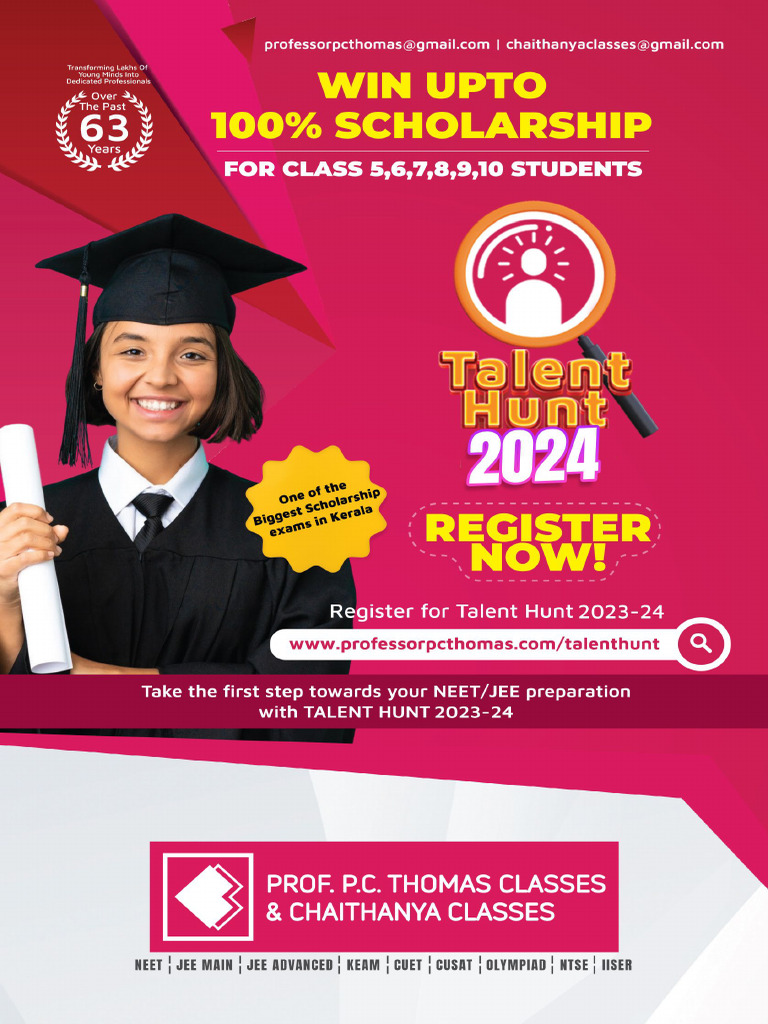 Talent Hunt 2024 Brochure | PDF