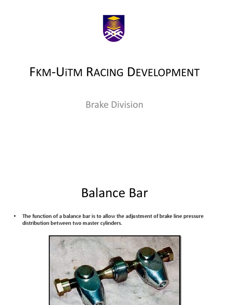 Brake Balance Bar Mechanism Explained | PDF | Home & Garden | Science ...