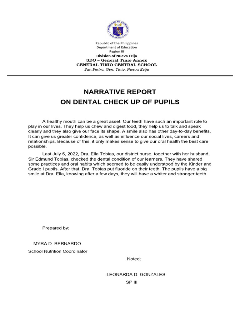 Narrative Report | PDF | Social Science | Self-Improvement