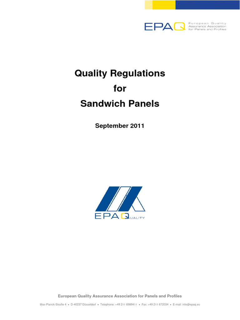 EN14509 - European Quality Regulations For Panels | PDF | Strength Of ...