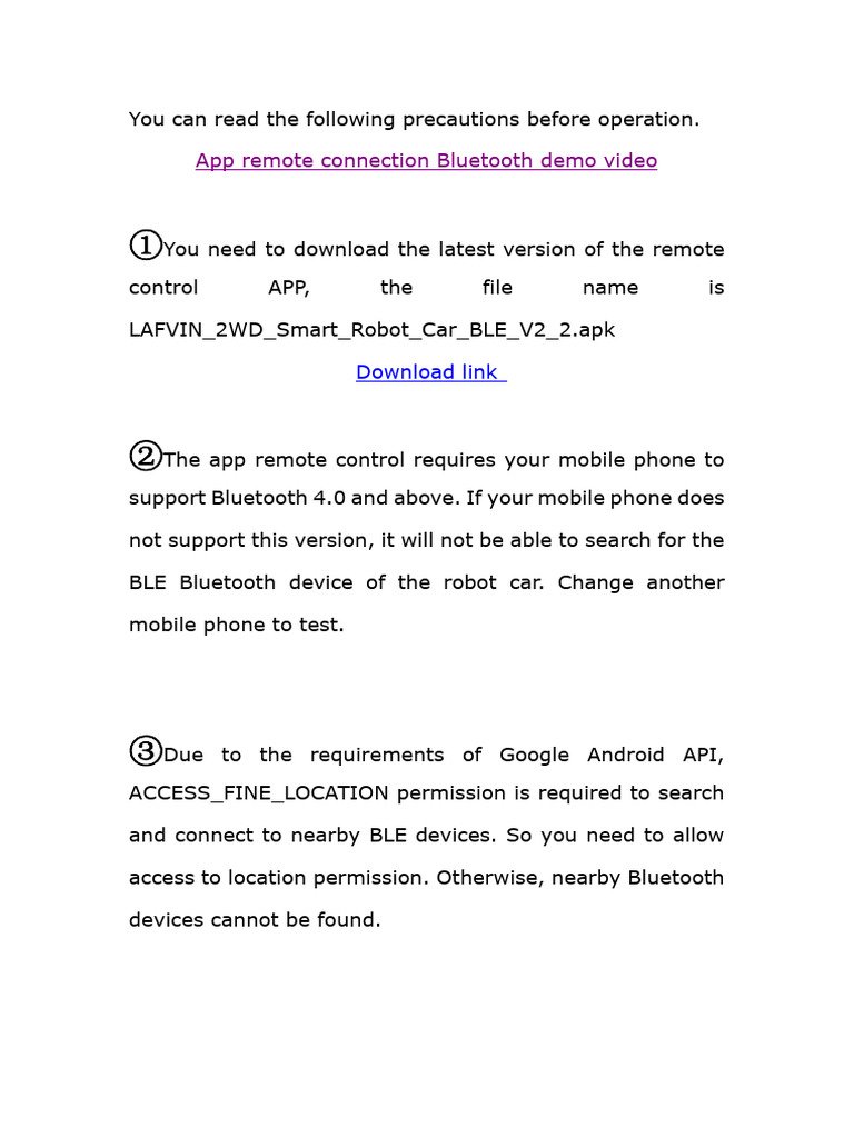 LA039 - APP Remote Connected To Bluetooth | PDF | Bluetooth | Mobile App