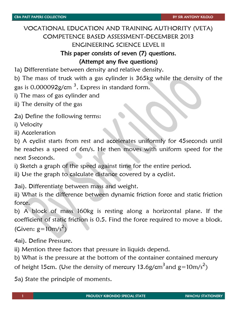 Past Papers Cba's-2-1 | PDF