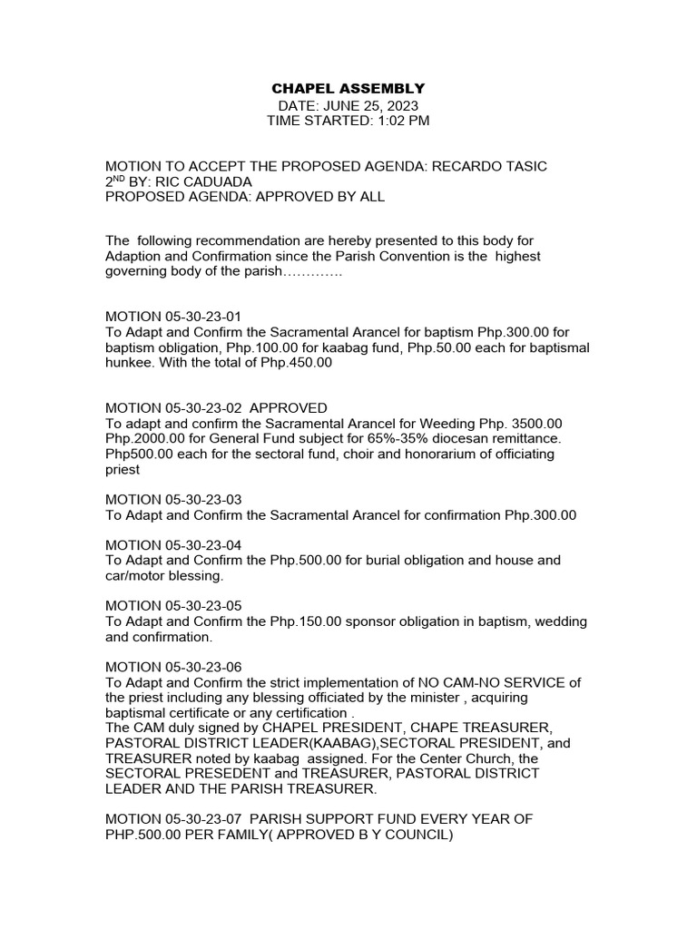 Chapel Assembly Ifi | PDF