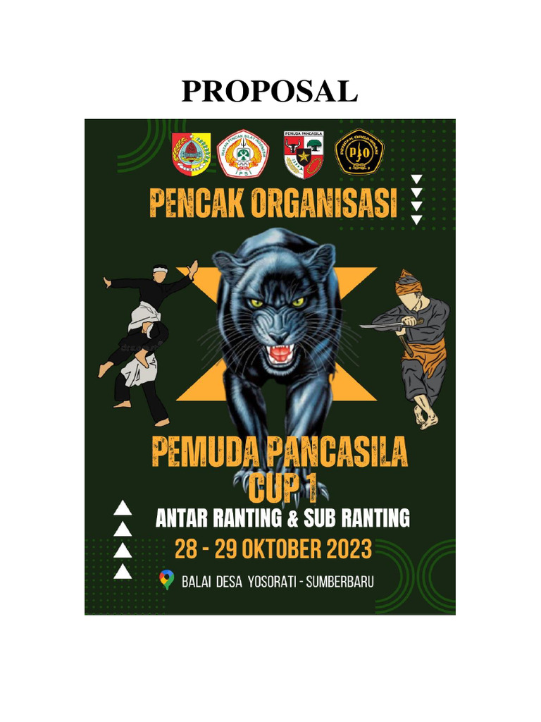 Proposal Kejuaraan PO X PP Sumberbaru Revisi Belum Final | PDF
