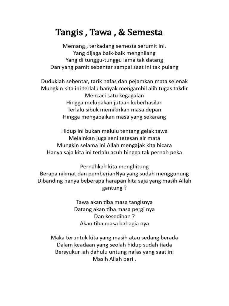 Puisi Peronika Tami Angelia | PDF