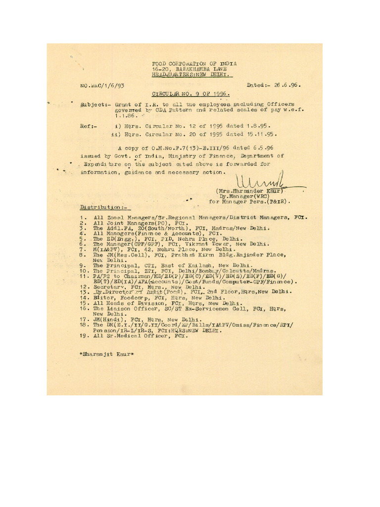 Subsistence Allowance | PDF