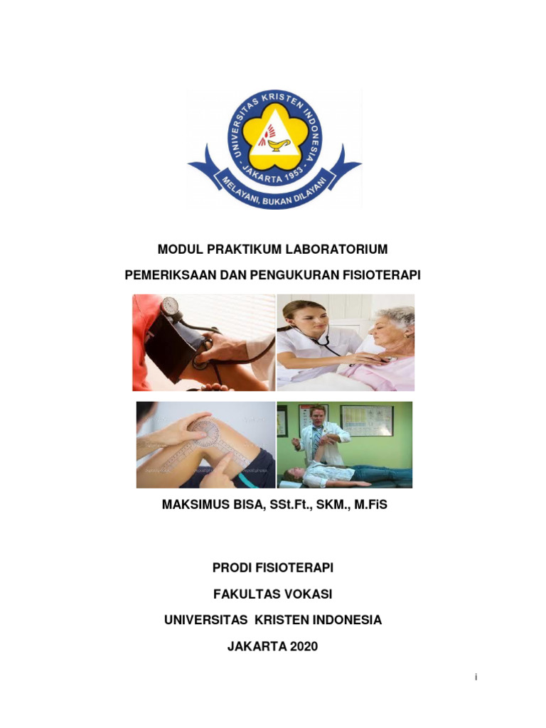 Modul Praktikum Laboratorium Pemeriksaandan Pengukuran Fisioterapi | PDF