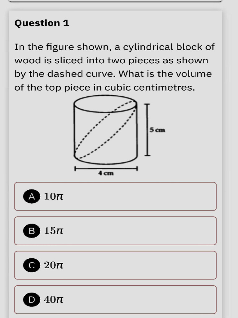 Volume Problems and Trigonometry Practice Tests | PDF