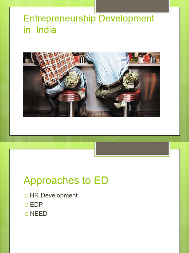Entrepreneurship Development in India | PDF | Entrepreneurship ...