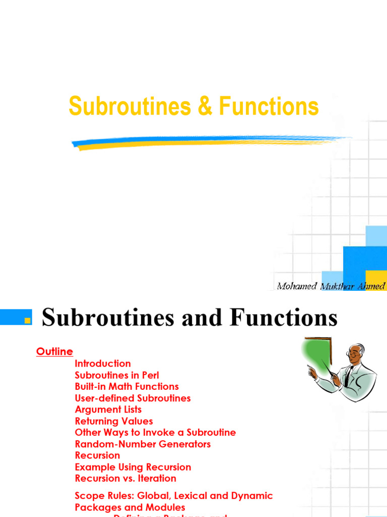 Perl Subroutines Guide | PDF | Computers | Technology & Engineering