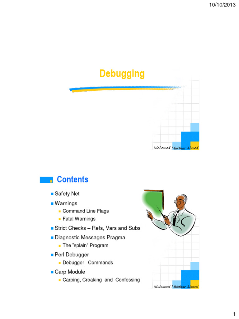 Perl 10 Debugging | PDF | Perl | Scope (Computer Science)