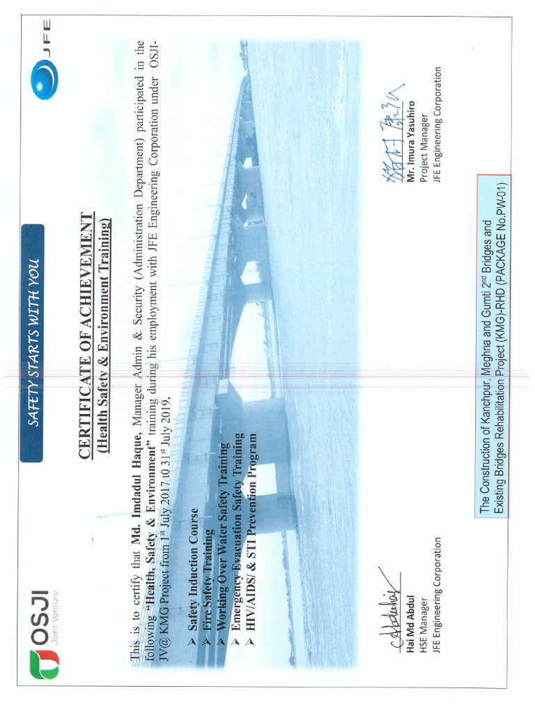 Certificate of achievement (HSE) | PDF