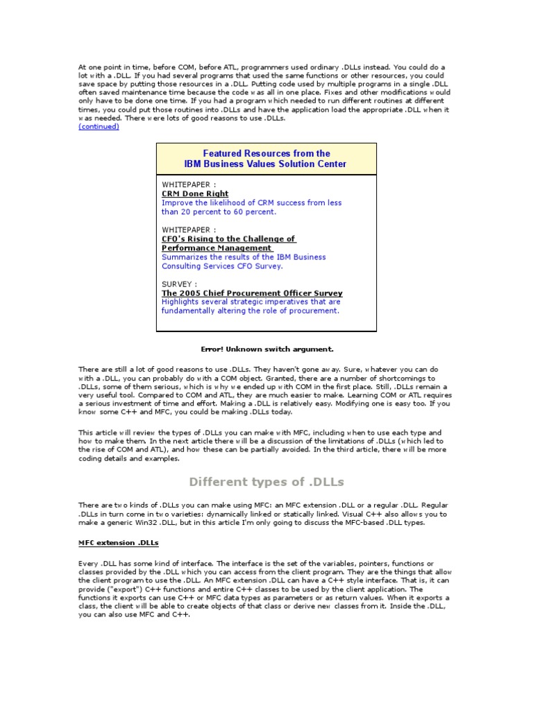 DLL Com GL Tutorial | PDF | Library (Computing) | C++