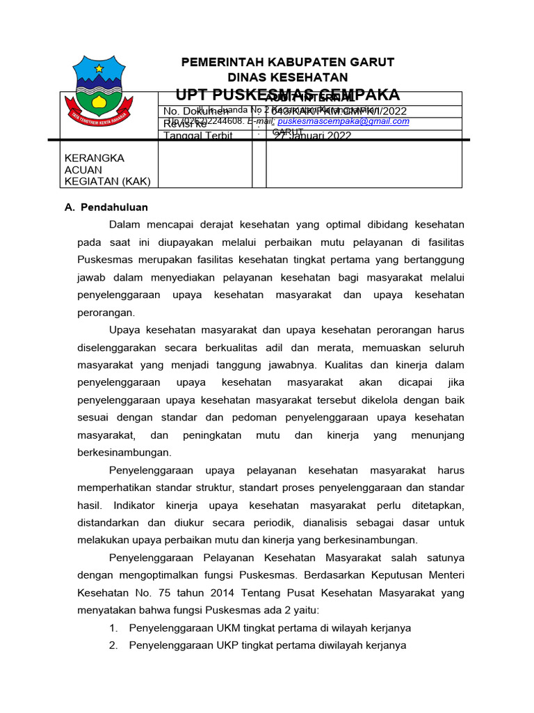 Kak Audit Internal | PDF