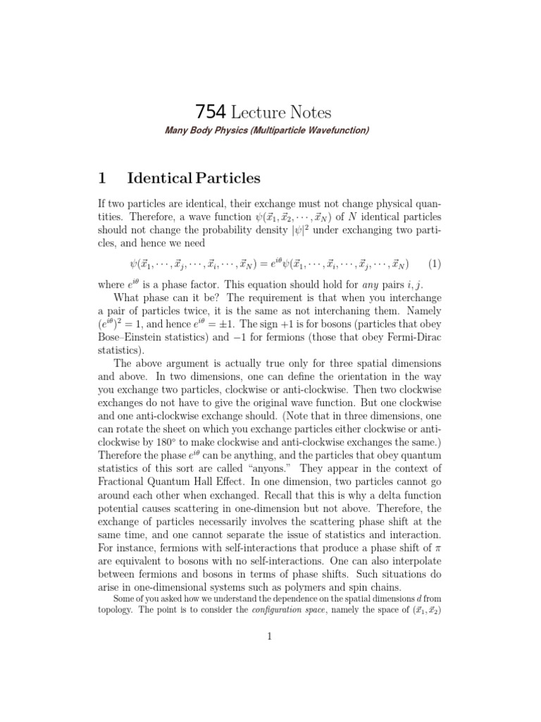 PN MBT Phy754 Lec1 | PDF