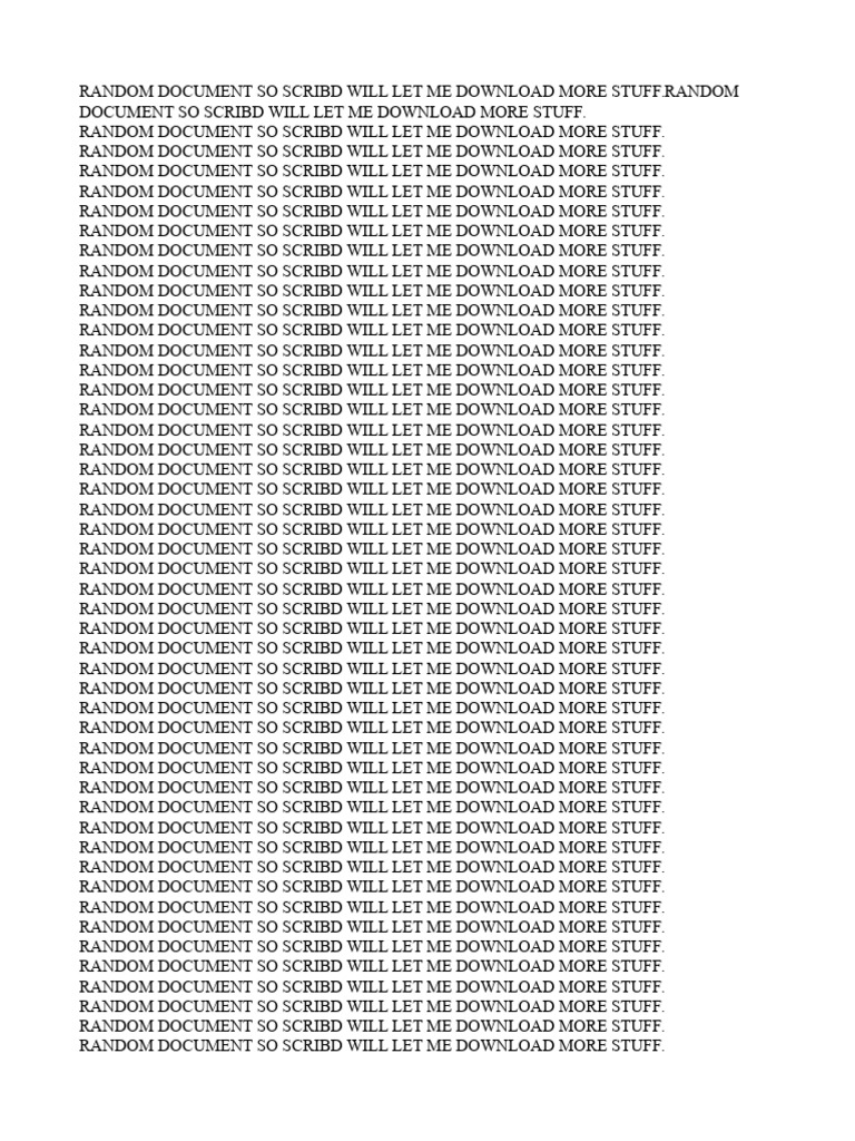 Random Document PDF Free | PDF