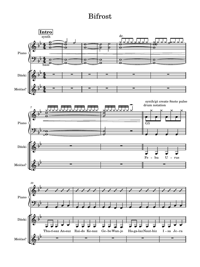 Bifrost | PDF | Keyboard Instruments