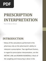 Understanding Pharmacy Sig Codes | PDF | Litre | Health Care